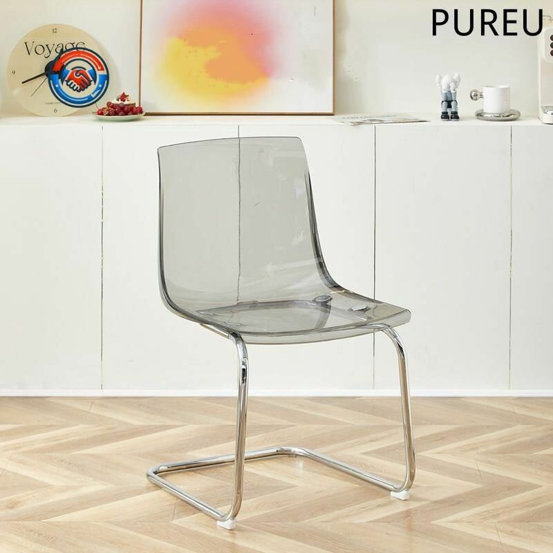 Прозрачный акриловый стул для кухни и гостиной, современный дизайнерский стул-невидимка, легкий и стильный предмет интерьера