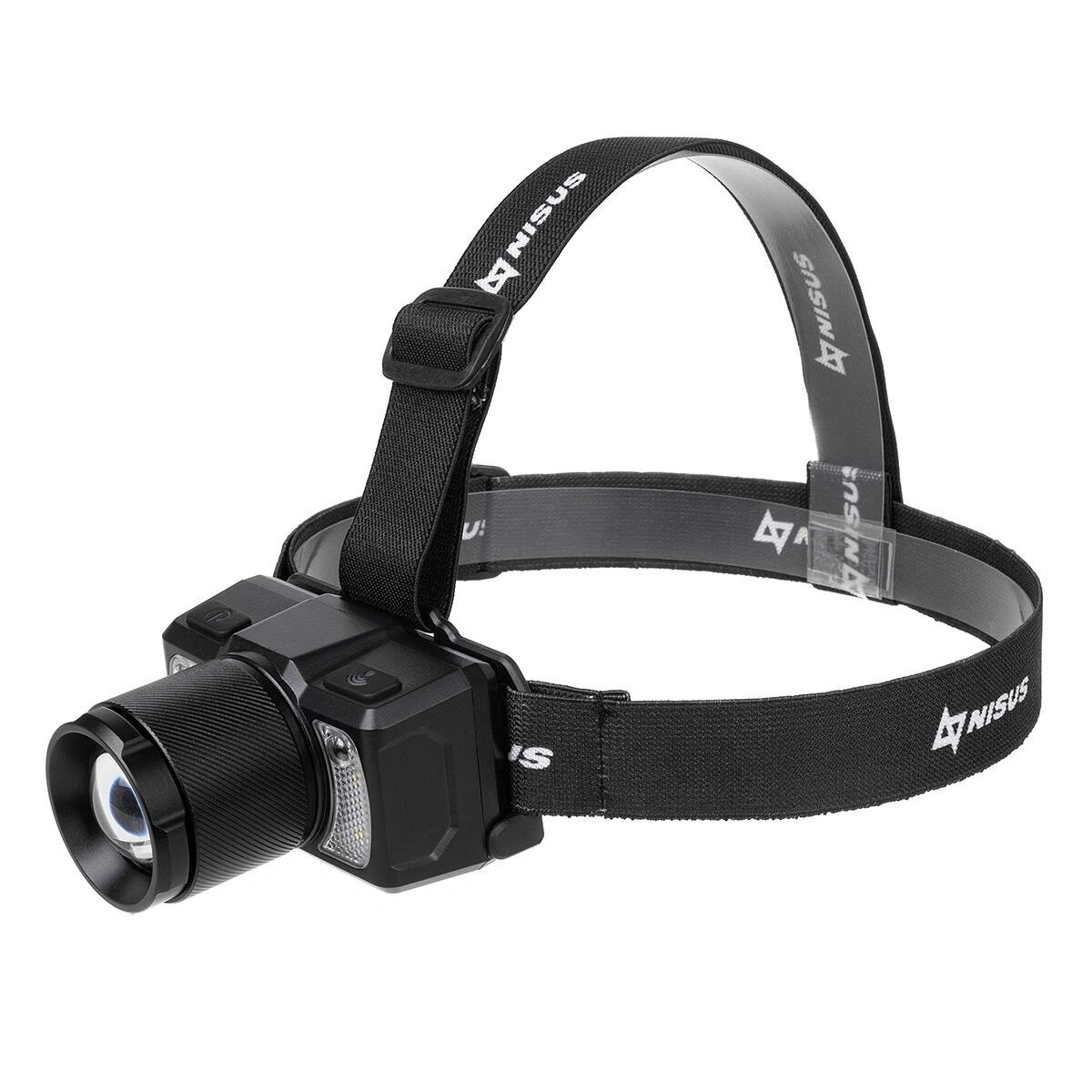Фонарь налобный сенсорный 800 LM, IP43, USB (N-FN-HL25) NISUS PRO