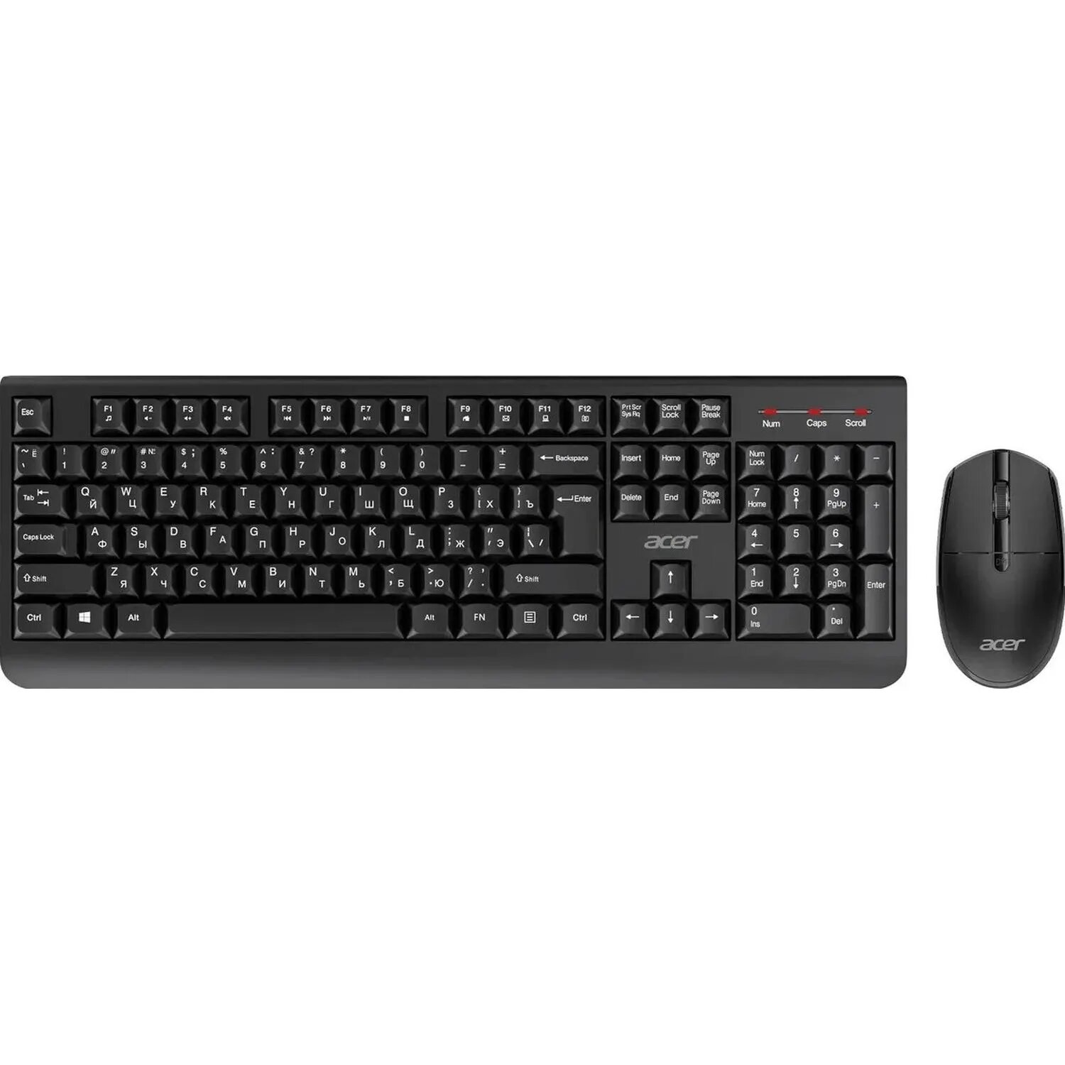 Набор клавиатура+мышь Acer OCC401, черн, USB, беспр, Multimedia (ZL. ACCCC.016)