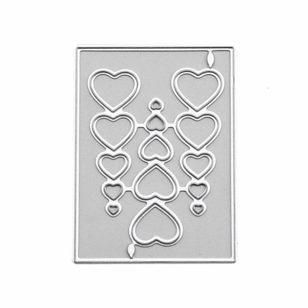 Металлические штампы для вырезания звёзд, прямоугольников, капель, - Любовь