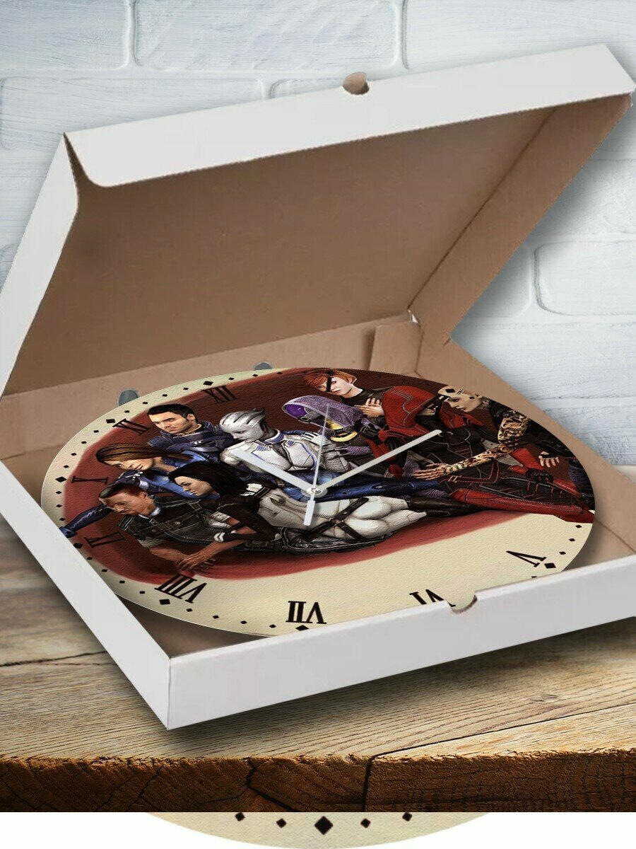 Настенные часы УФ с рисунком игры Mass Effect 3 - 4363