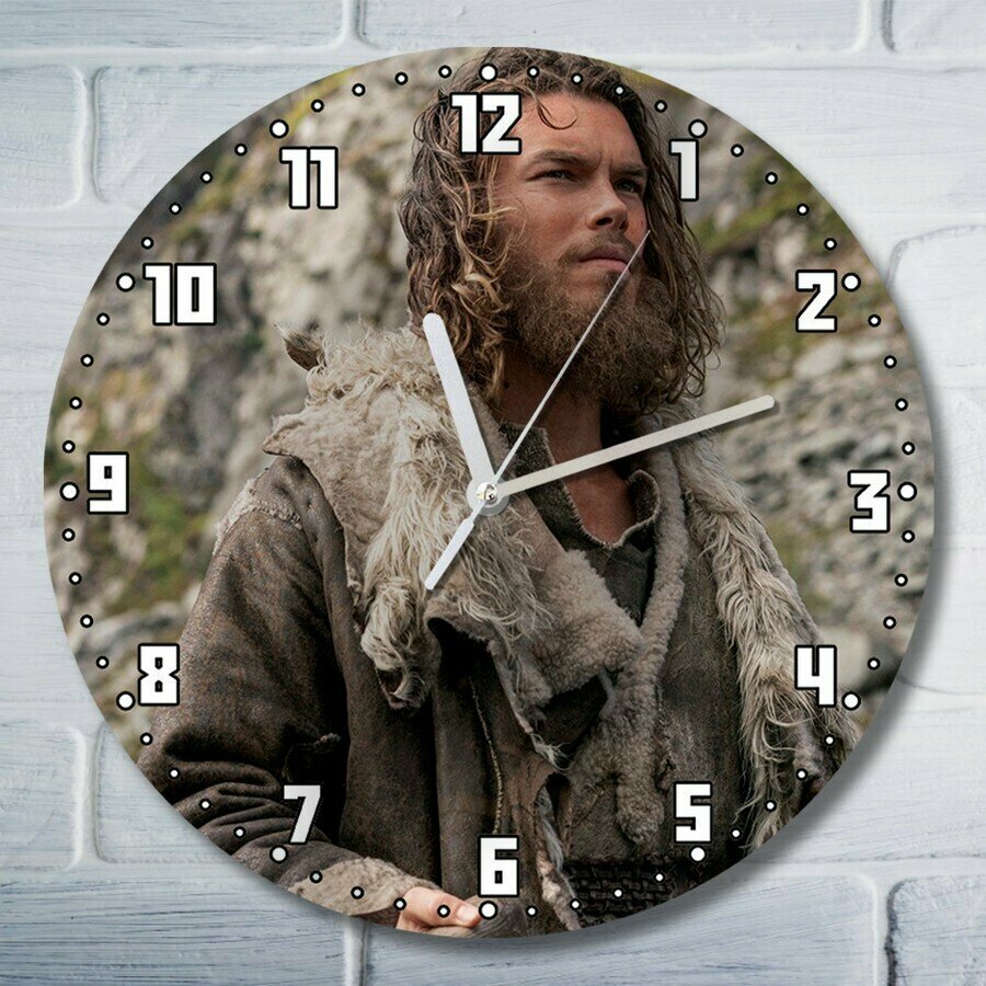 Настенные часы УФ с рисунком сериалы Vikings Valhalla - 3982