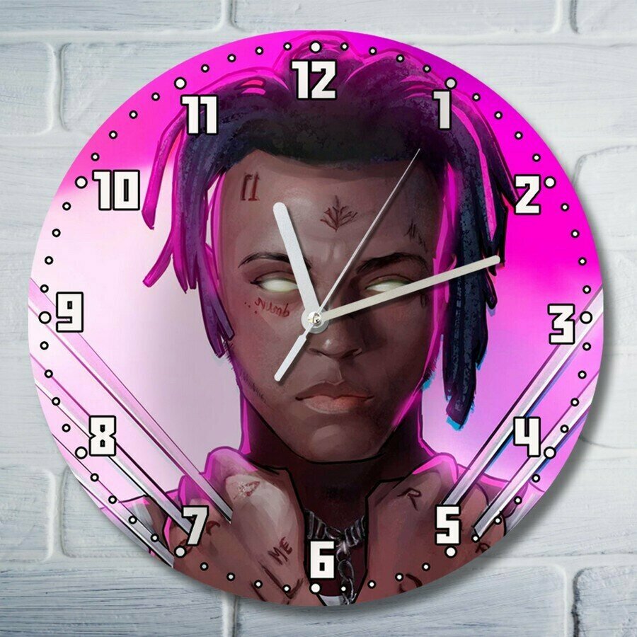Настенные часы УФ с рисунком музыка Xxxtentation - 3737