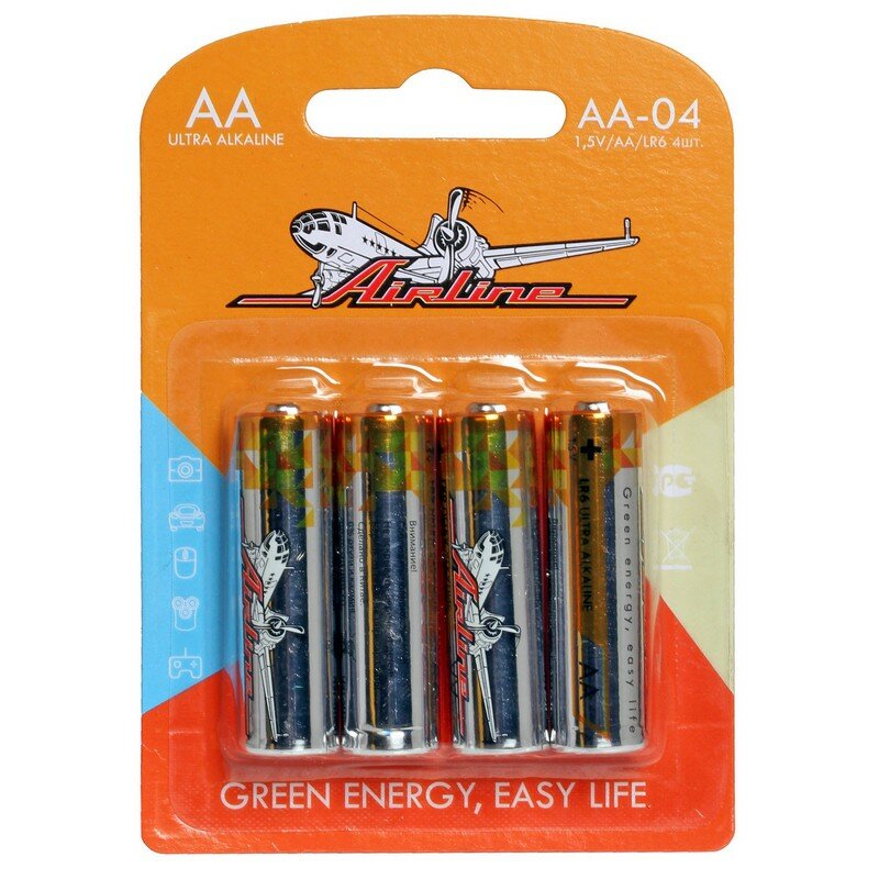 Батарейка AA LR6 (AIRLINE) (4шт) AA-04