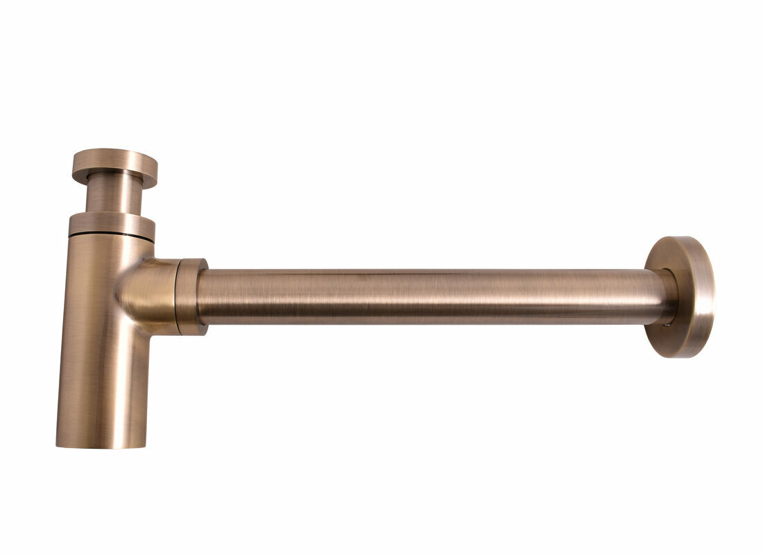 Сифон для умывальника RAV Slezak, цилиндр, металл, бронза MD0232SM