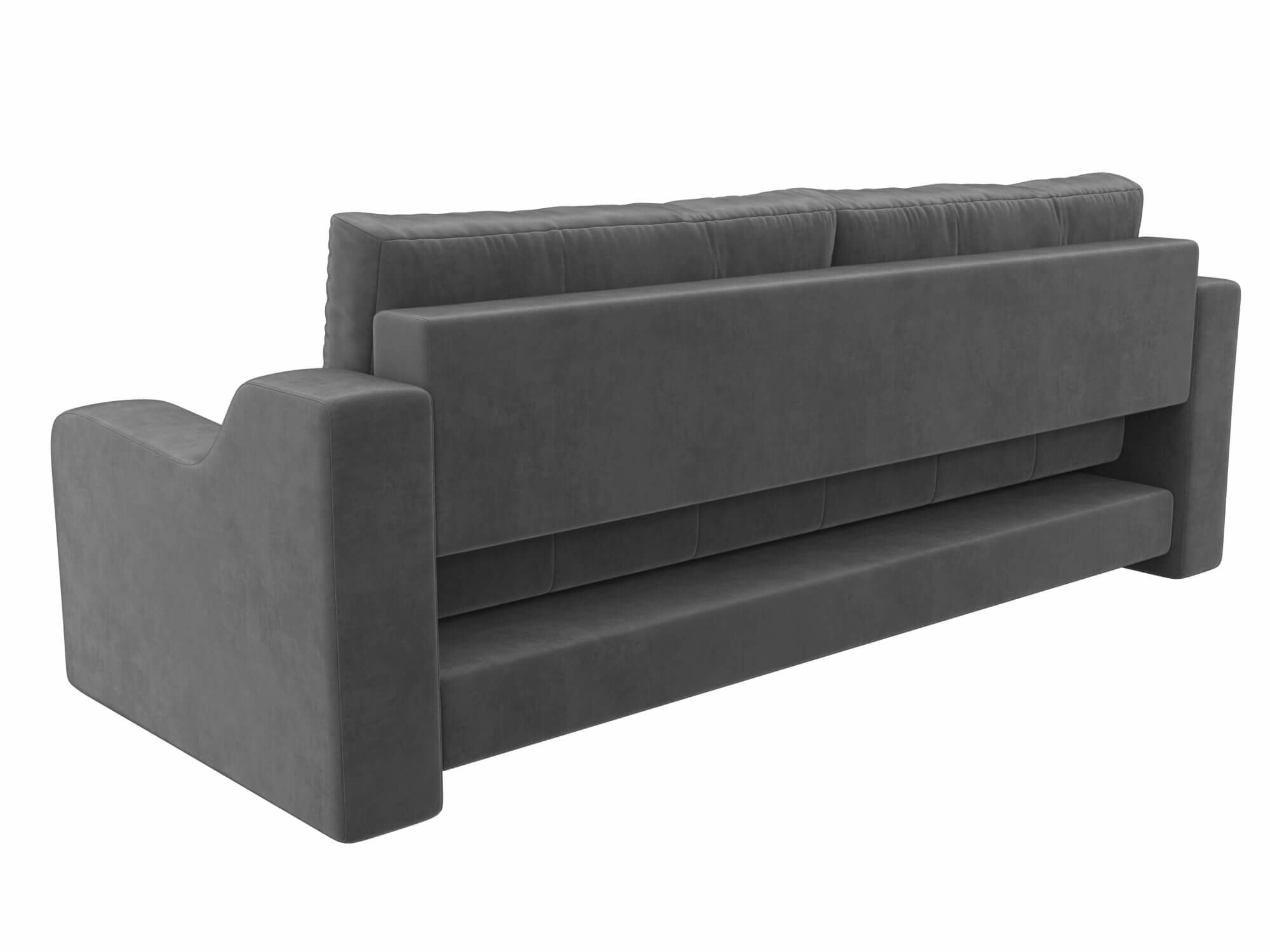 Artum Прямой диван Итон велюр серый