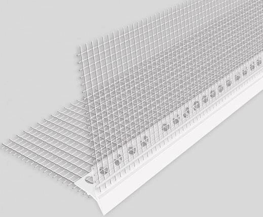 Профиль-капельник с арм. сеткой 10х10см х 2,5м ПВХ