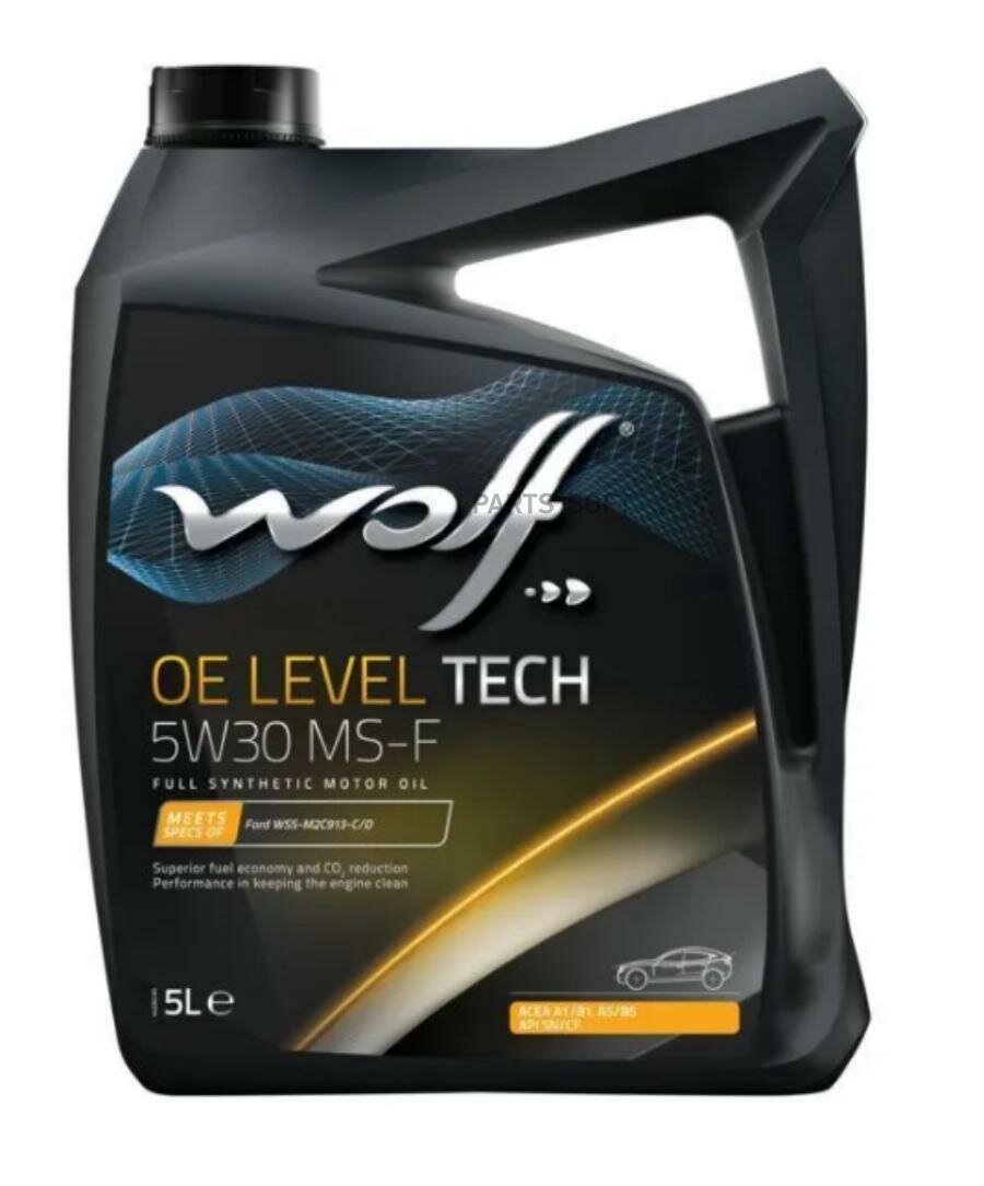 WOLF OIL 1043907 Масло моторное WOLF OE LEVEL TECH 5W30 MS-F 5L
