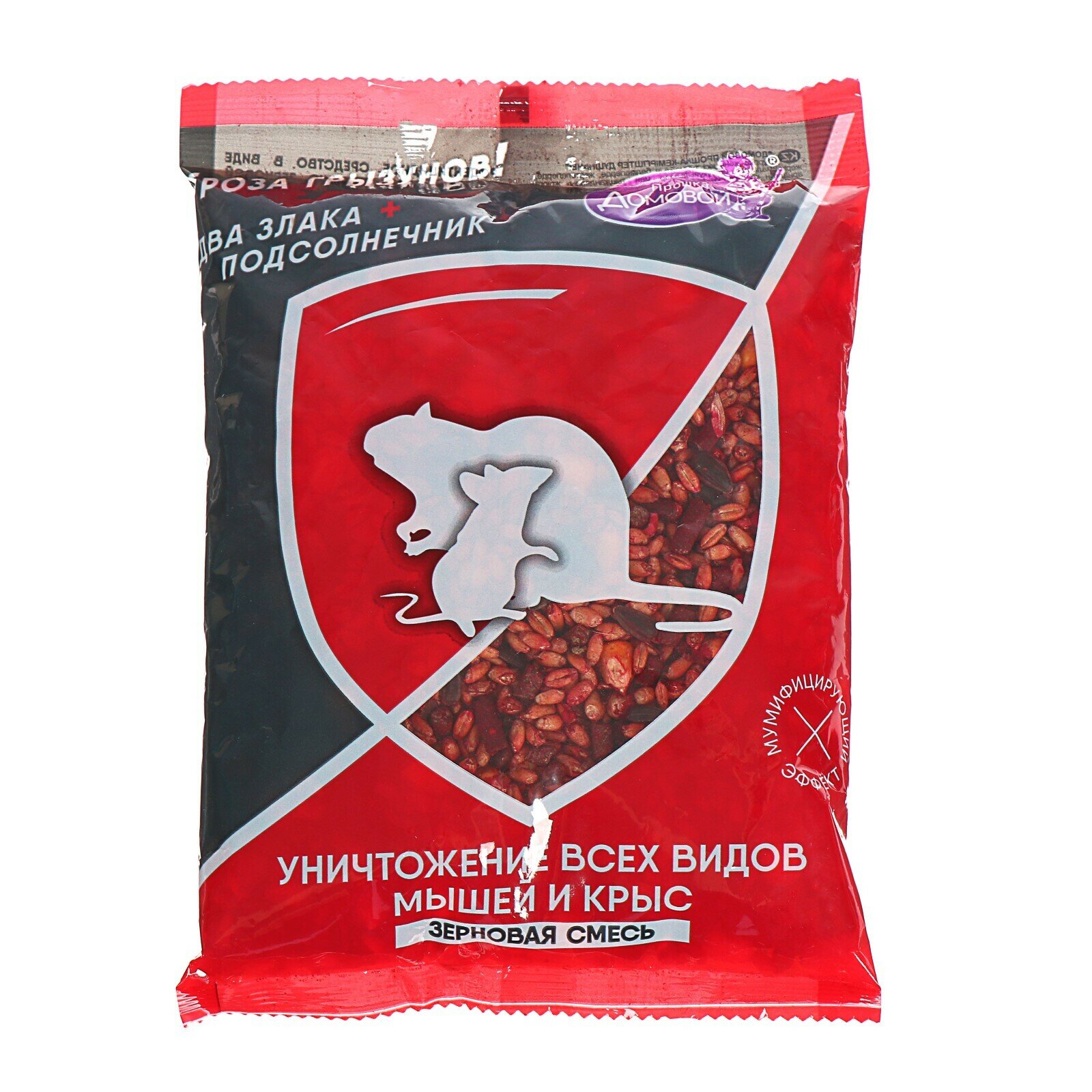 Домовой прошка Зерновая смесь от грызунов гроза грызунов (300 г пакет)