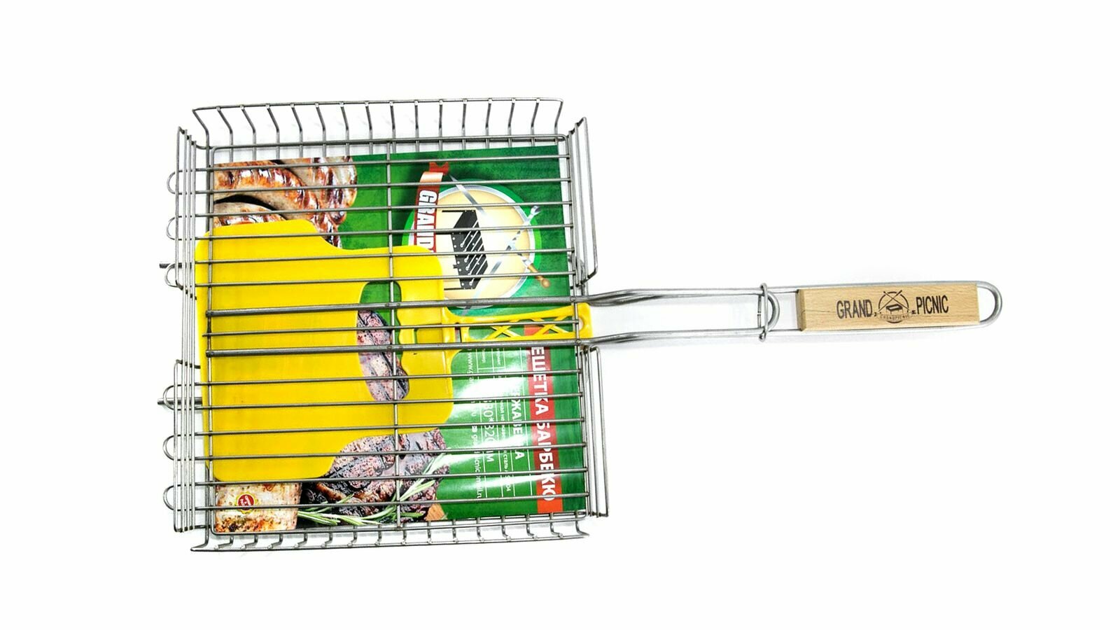 Решетка для гриля GRANDPICNIC, нержавеющая сталь AISI 304, 72 см х 33 см х 5 см