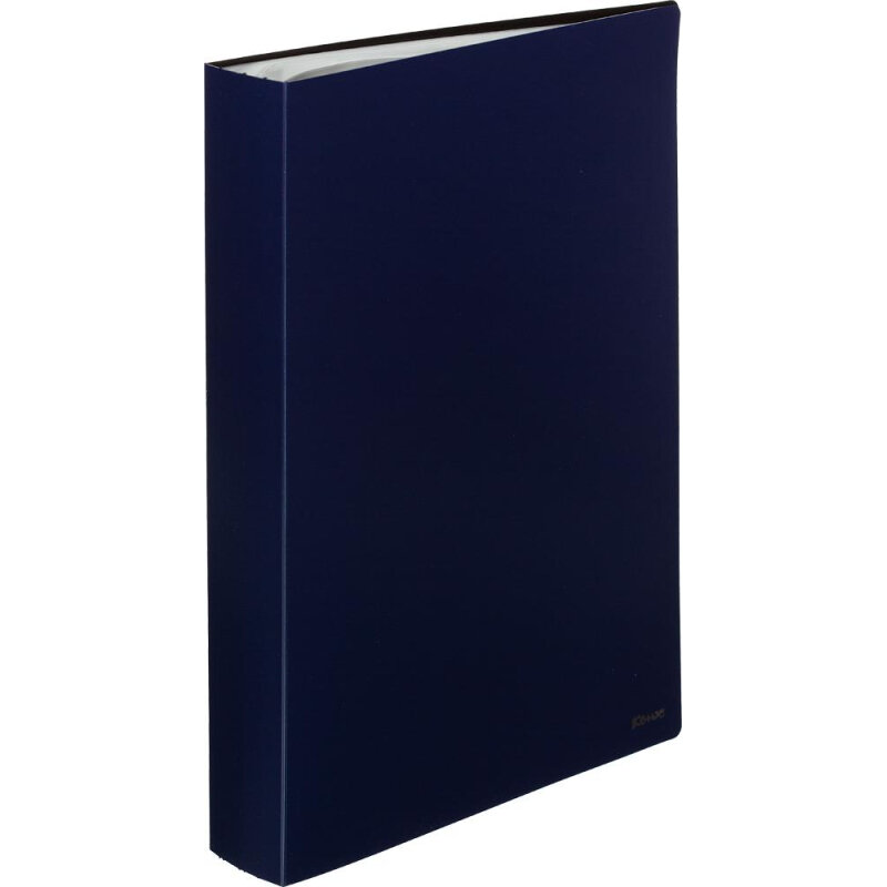 Папка файловая Комус 60 т.-синяя, с карманом для CD/визитки 172103