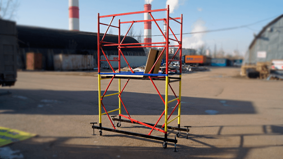 Передвижная строительная вышка-тура ВСП 250-0.7х1.6 (7.4 м.)