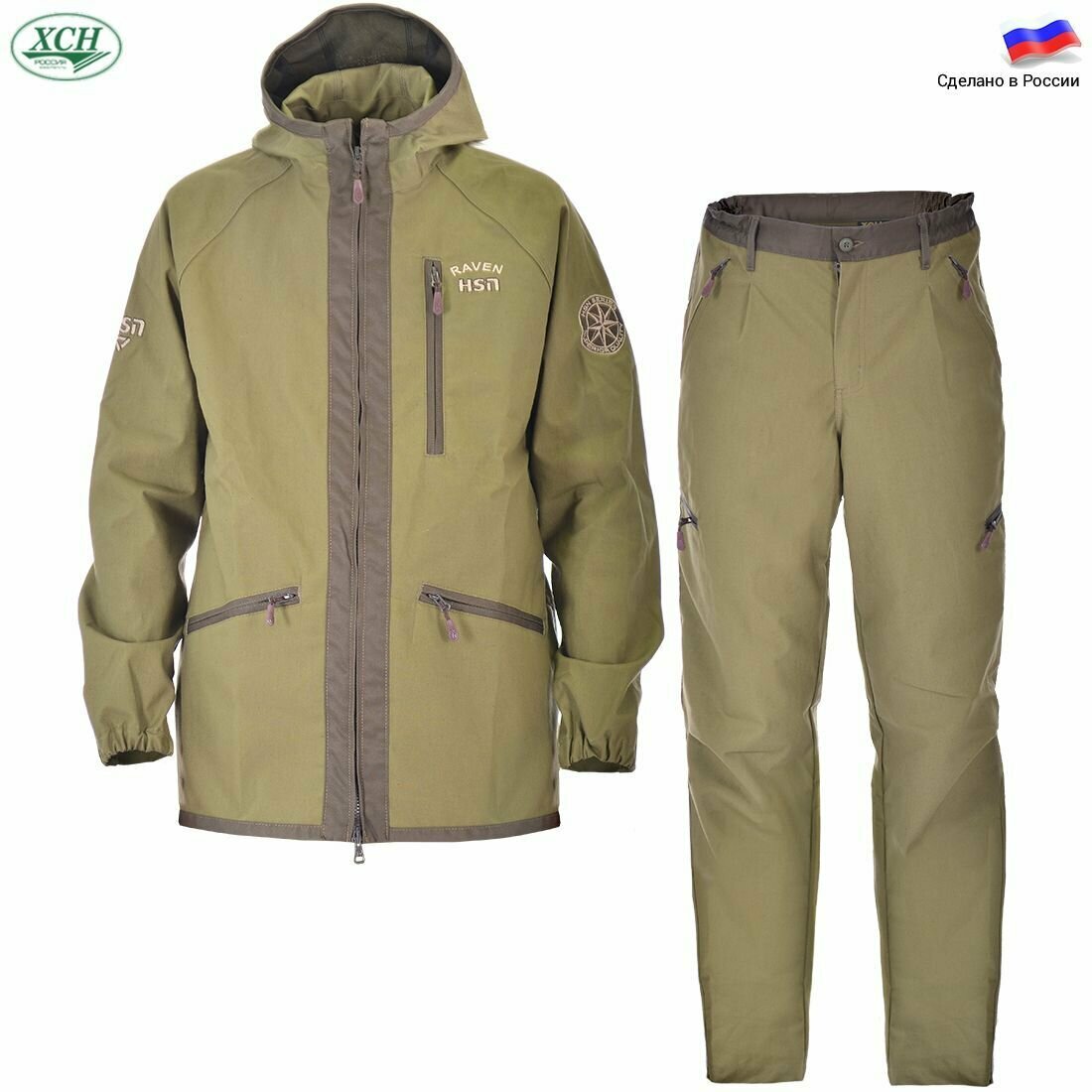 Костюм летний Raven-III ХСН палаточная ткань для туризма охоты рыбалки с москитной сеткой Хаки