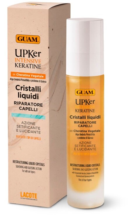GUAM Масло для волос восстанавливающее разглаживающее с Кератином, 50 мл, GUAM