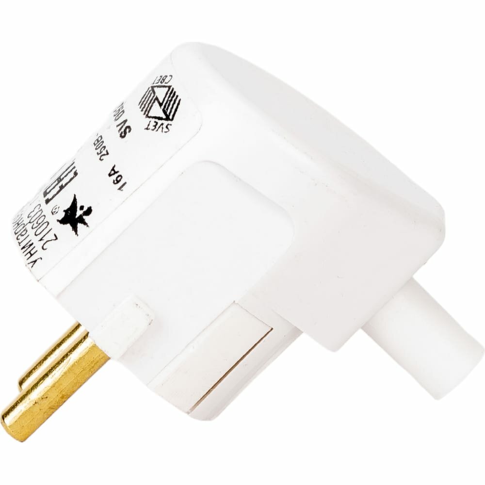 Угловая штепсельная вилка SVET В16-002