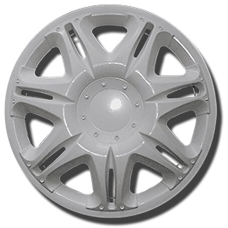 Колпаки R13 Наскар белые STAR 4шт