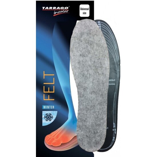 Стельки Tarrago FELT IW1261 зимние, войлок/латекс, Б/Р