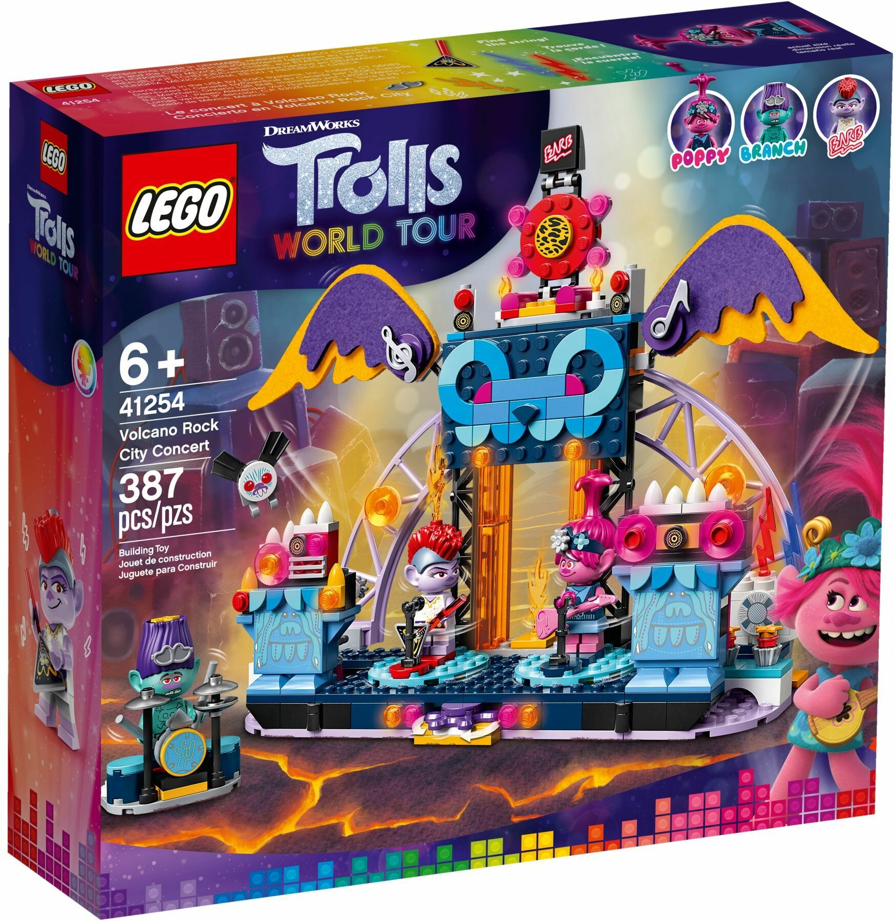 LEGO 41254 - Лего Trolls Концерт в городе Рок-на-Вулкане