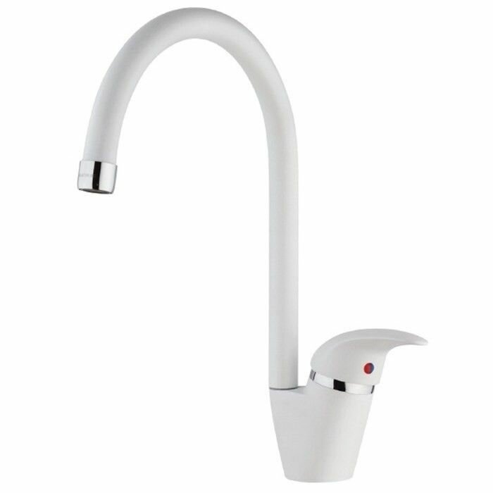 Cмеситель Paini Sicily 632L570PNLMKM для кухонной мойки, белый, хром