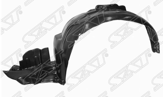 Подкрылок SAT, для Subaru Impreza G11, 03-05, передний, левый, чёрный