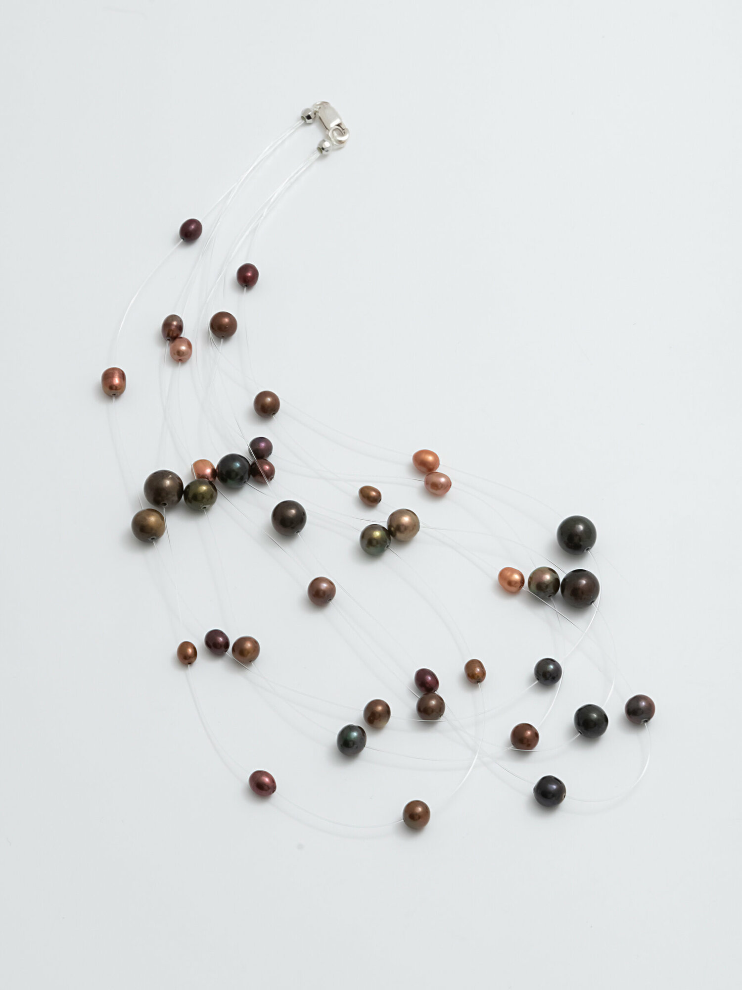 Колье, жемчуг пресноводный культивированный