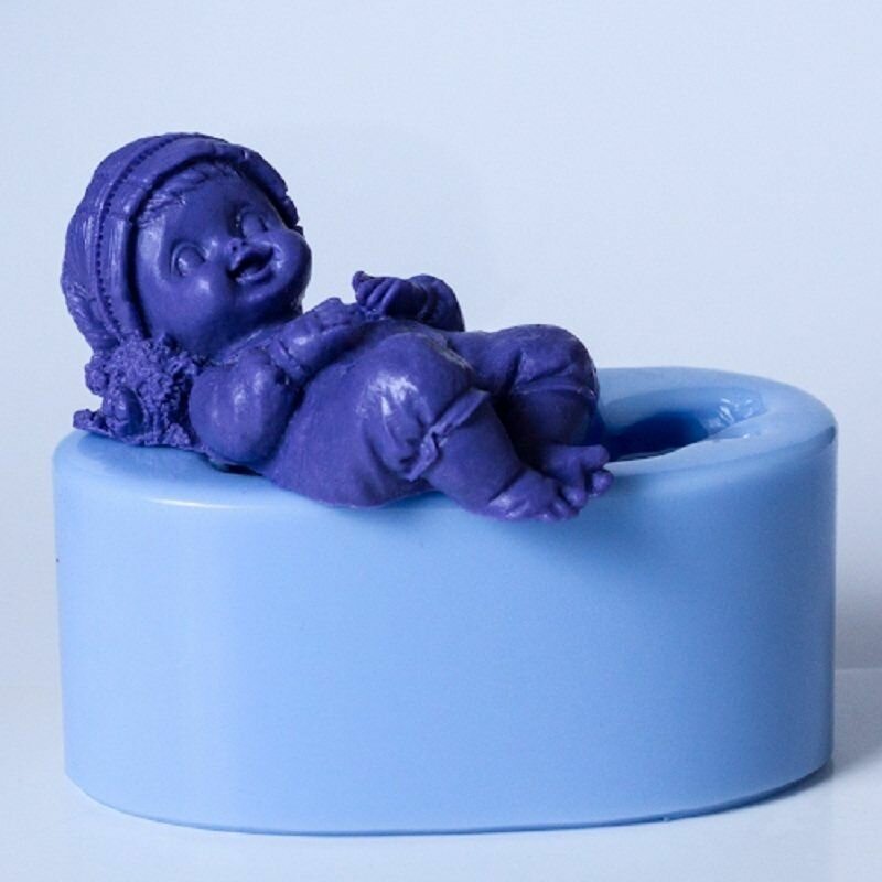 Силиконовая форма для мыла Малыш Мальчик, для свечей гипса 1шт 7 * 3,5 * 3,5 см