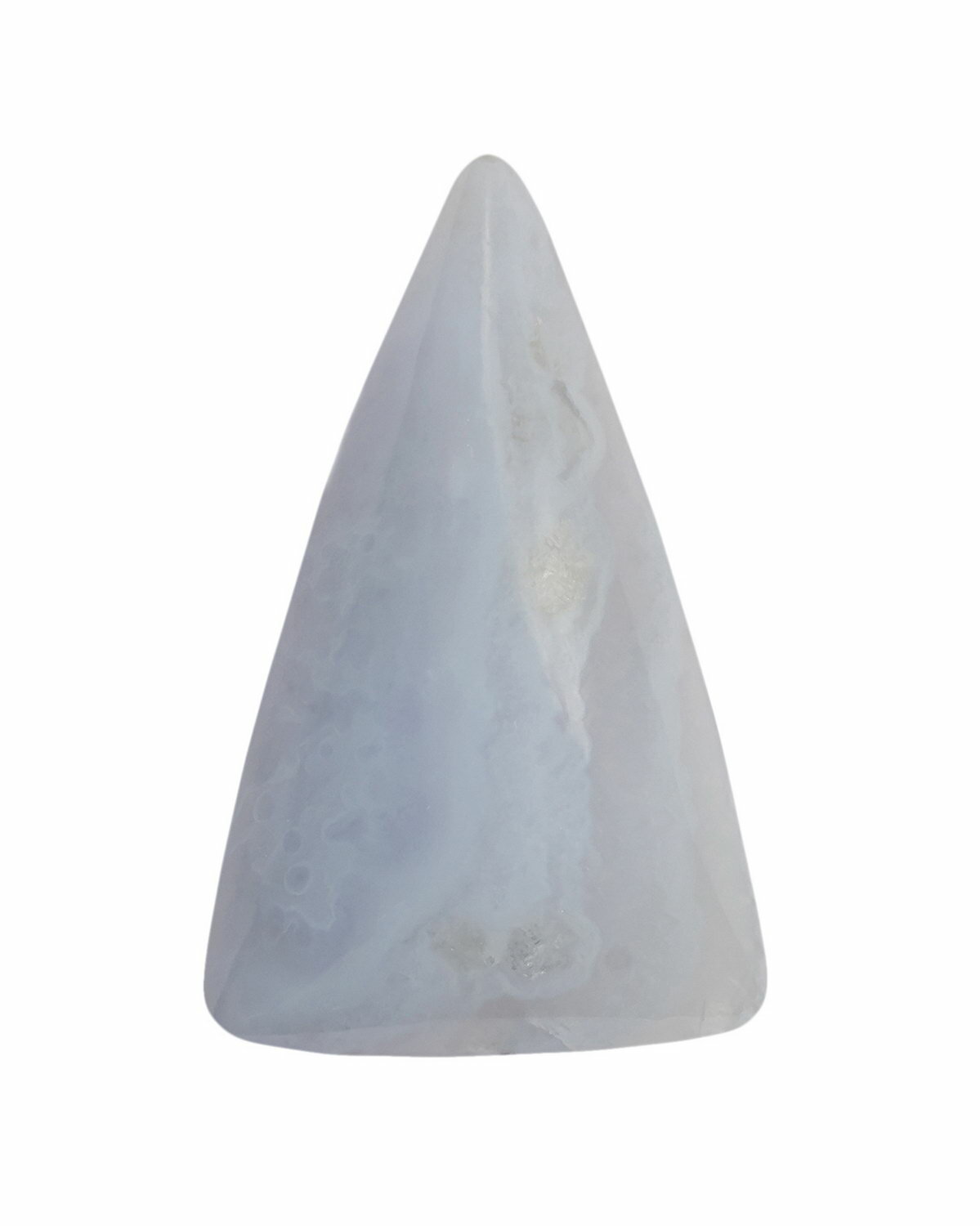 Кабошон голубой агат 36х22х7 мм.