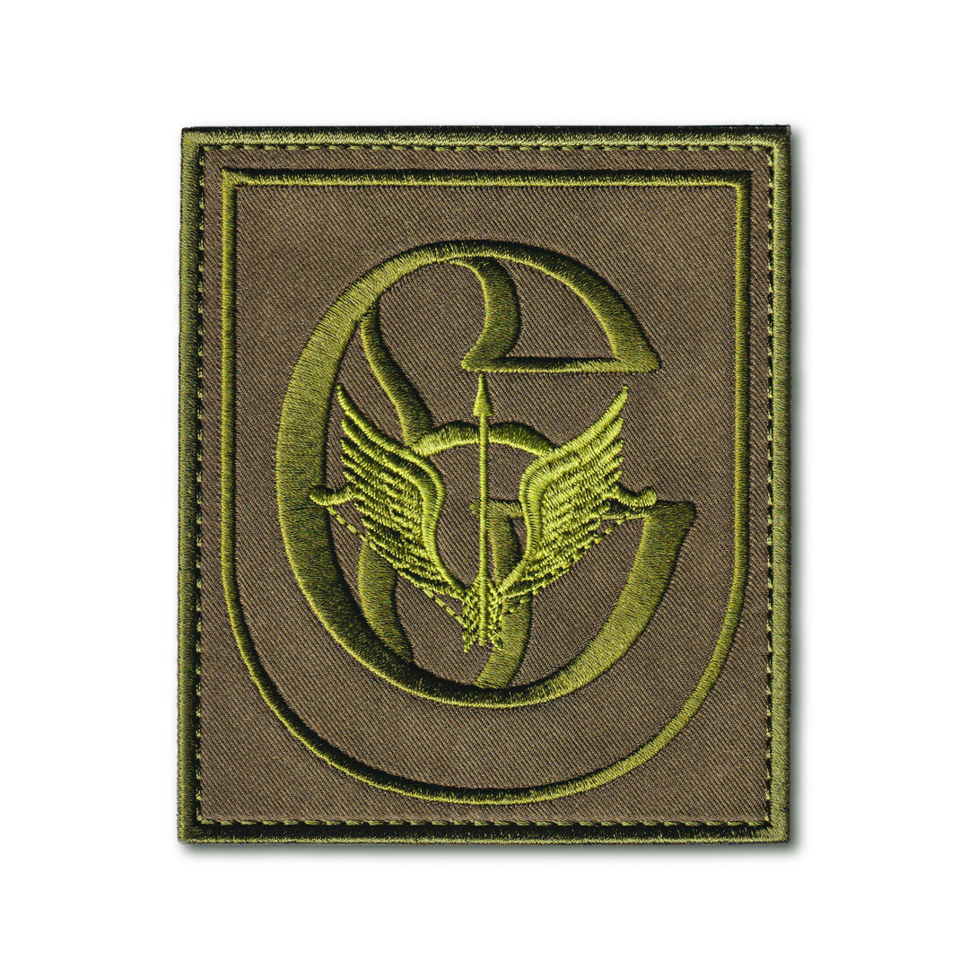 Нашивка ( Шеврон / Патч / Patch ) Тактическая ССО ( Силы Специальных Операций РФ ) Сенеж 85х100 мм Полевая Оливковая (Оливковый / На липучке)