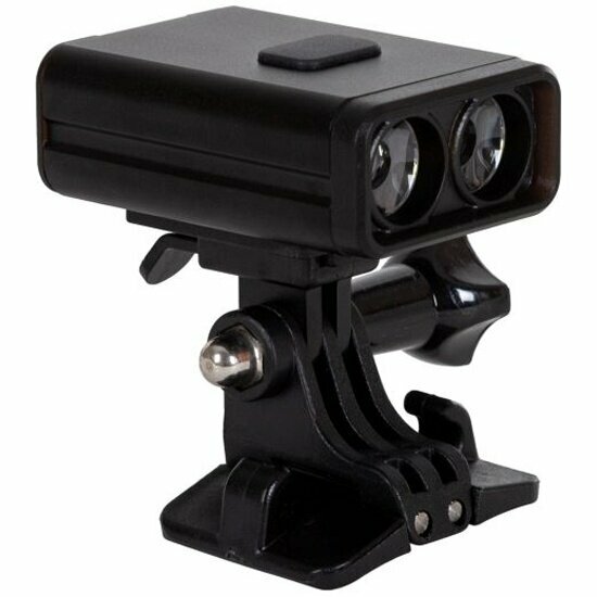 Фара передняя Stg BC-FL1685 с креплением на шлем, 200 lm, 800 mAh, USB, черный