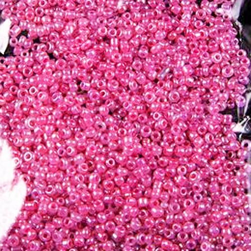 Бисер AS-151 темно-розовый перламутровый (11/0) 2.1 мм 20 г, цена за 1 уп.