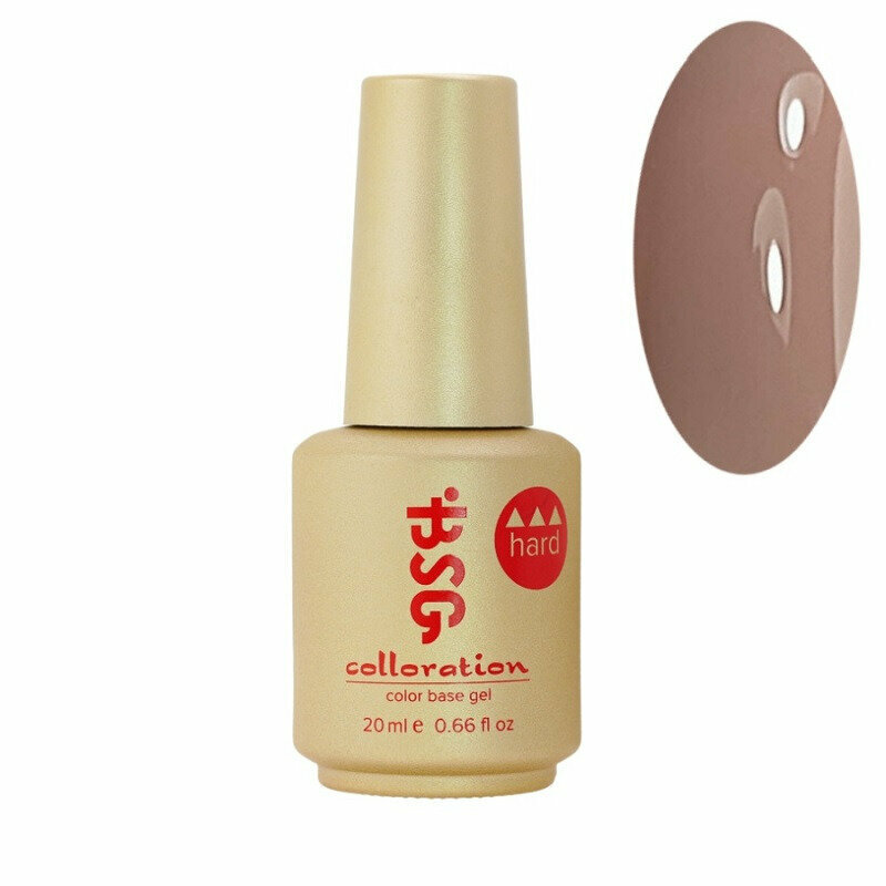 BSG Цветная жесткая база Colloration Hard №28 - Натурально-бежевый камуфляж (20 мл)
