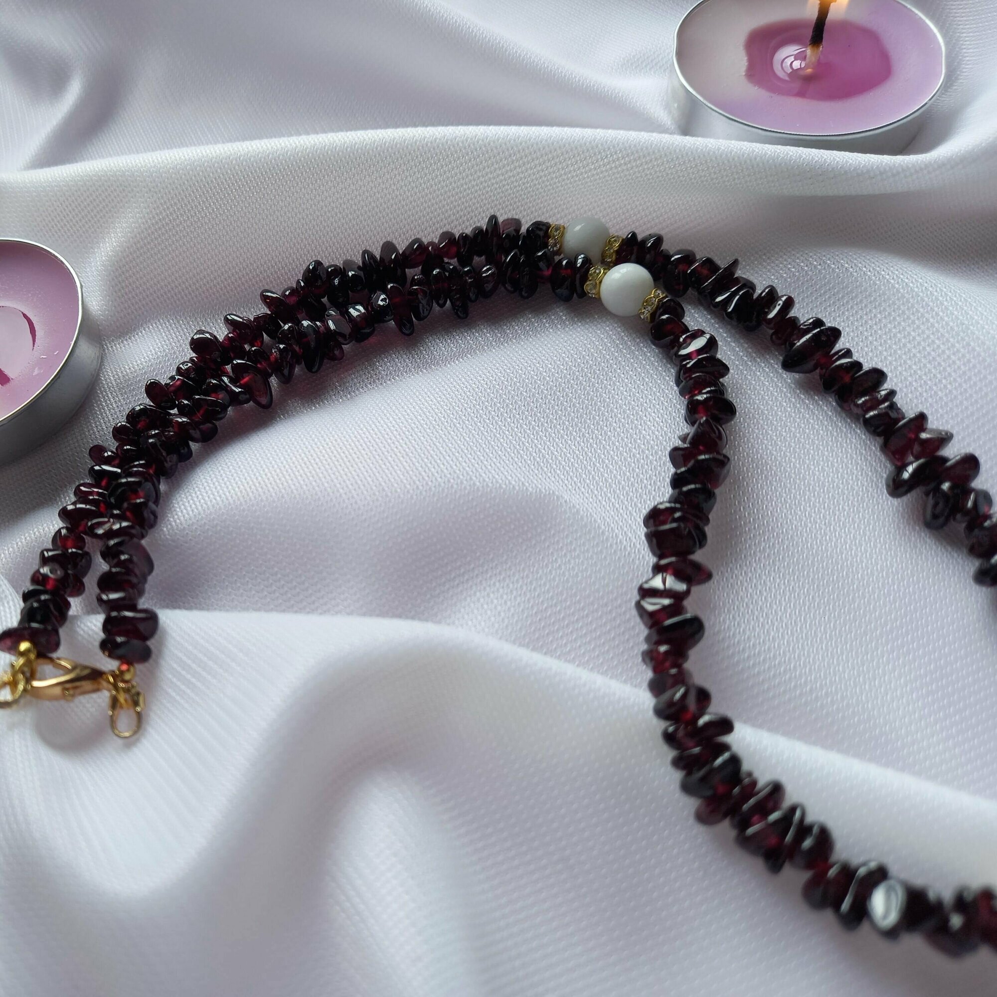 Колье, агат