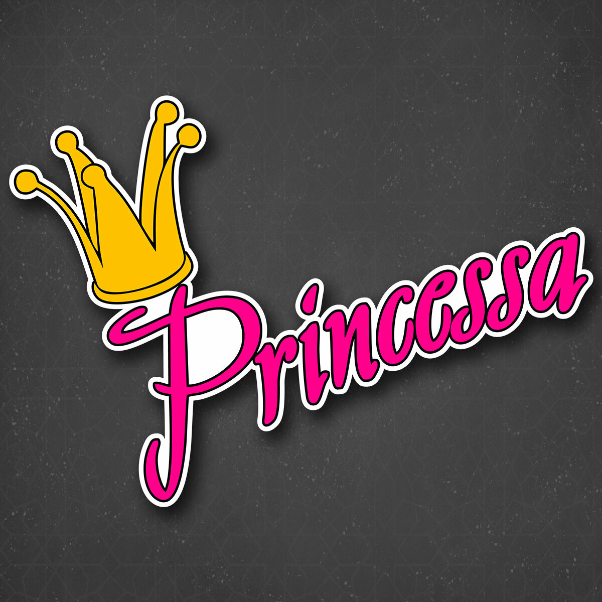 Наклейка на авто для девушек (автоледи) "Принцесса" 24x16 см