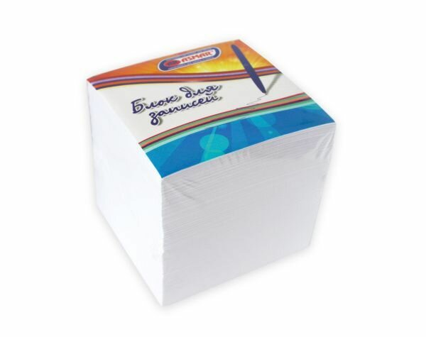 Блок для записей "asmar" 90*90*90мм белый арт. ВК-9 арт. ar-3999