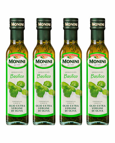 Масло оливковое Monini Экстра Вирджин Базилик 0,25 л. - 4 шт