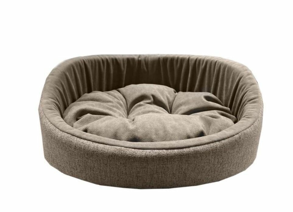 HOMEPET Диванчик для домашних животных Жаккард Rosy grey №4, Розово-серый, 64 см х 50 см х 18 см
