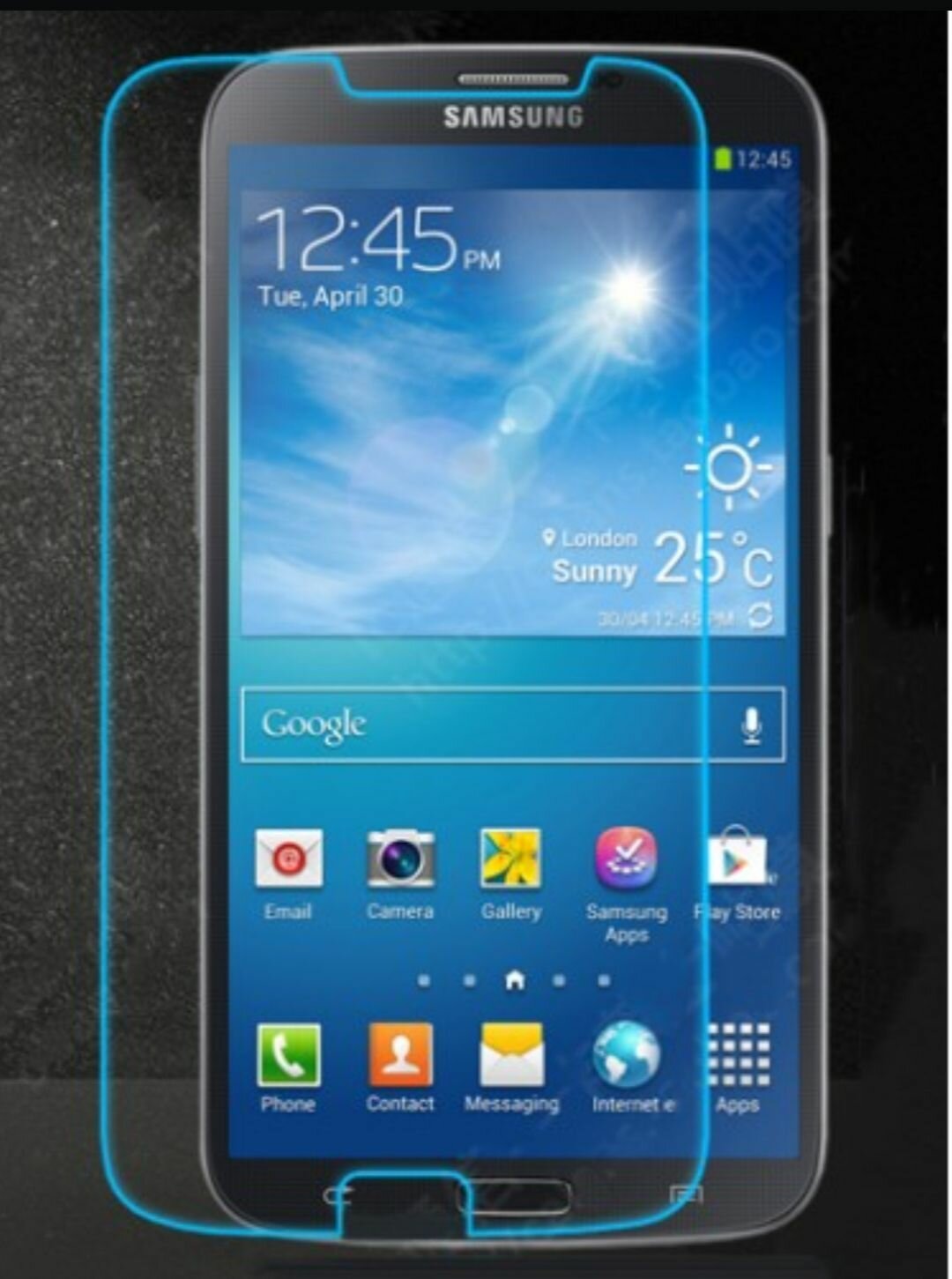 Samsung Galaxy Mega 6.3, i9200 Защитное стекло 2D , полное покрытие, бронестекло самсунг галакси мега