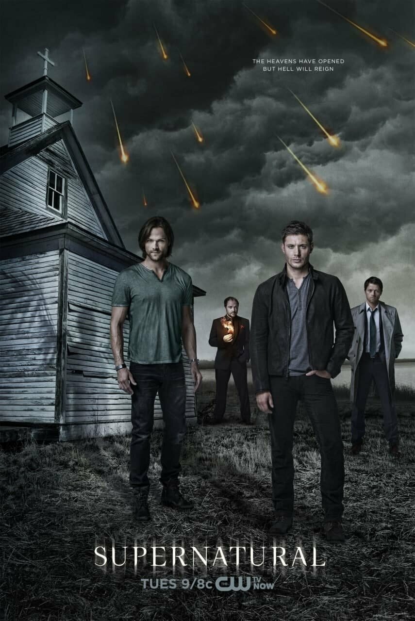 Плакат, постер Сверхъестественное (Supernatural, сериал, 2005-2020г) на бумаге, размер 21х30см