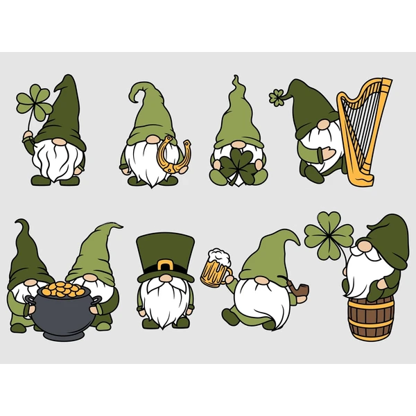 Наклейки стикеры Гномики