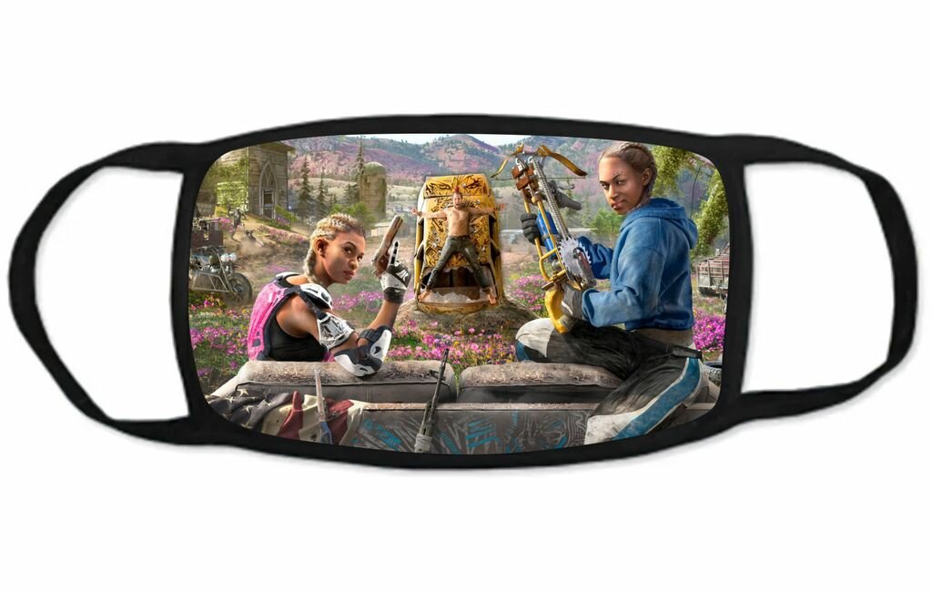 Маска защитная на лицо Far Cry, Фар Край №4, Детская - 18 на 10 см