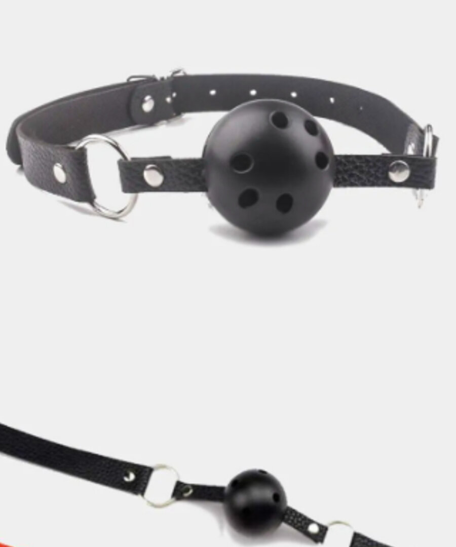 Кляп для интимных БДСМ игр черный