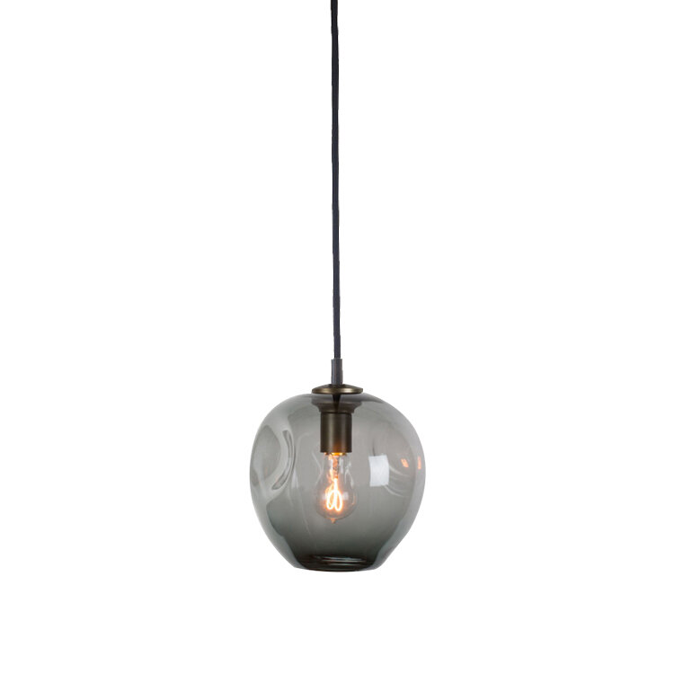 Подвесной светильник Delight Collection Bubble Bubble brass/smoky KG0579P-1 brass/smoky, Дымчатый, E27, 1 x 60 Вт.