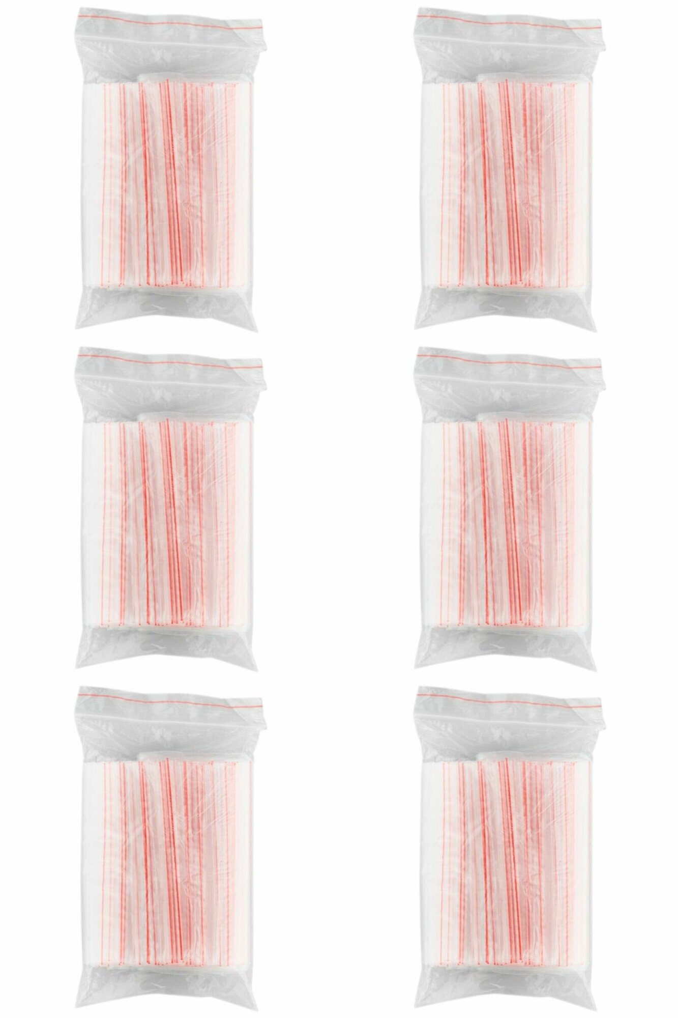 Зип пакет 10x15 см, 32 мкм, 100 шт, 6 уп