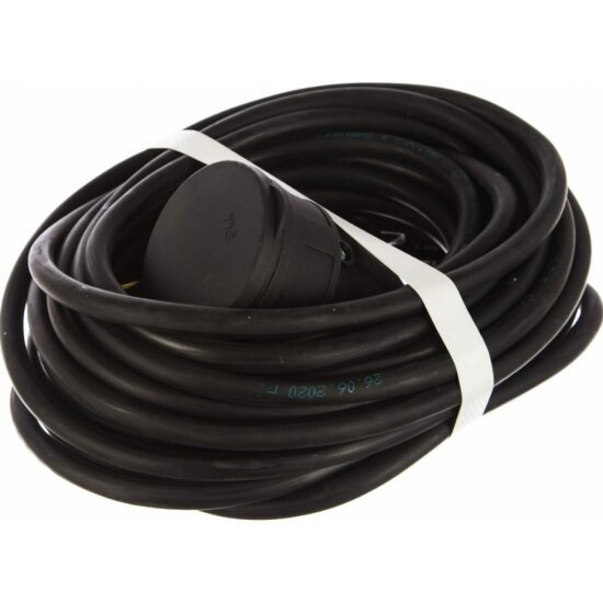 Удлинитель-шнур силовой Зубр КГ 3х2.5 10м 4000Вт IP44, КГ 325-Ш, Профессионал, 55017-10