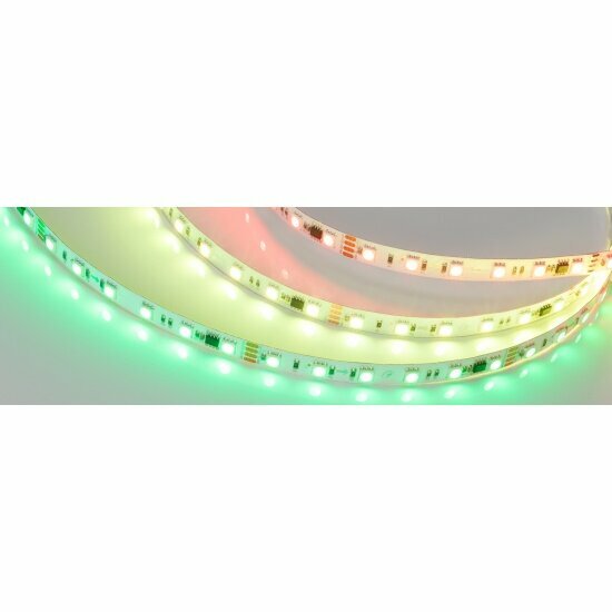 Светодиодная лента Arlight SPI-B60-10mm 24V RGB-PX6-RAM (15 W/m, IP20, 5060, 5m) (, бегущий огонь)