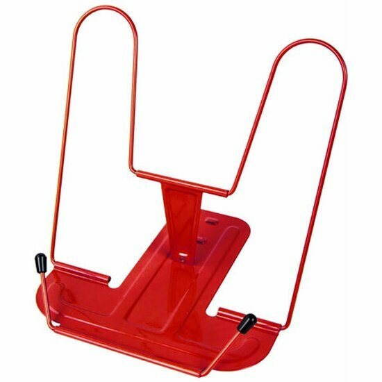 Подставка для книг Brauberg и учебников LINE+, металлическая, красная, европодвес, 238070