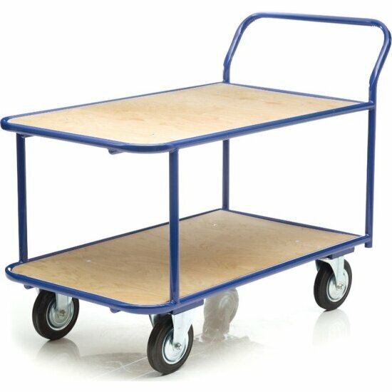 Тележка платформенная Стелла-техник КП-2-Ф-5-8-150-И , 2-х ярусная, 500х800мм