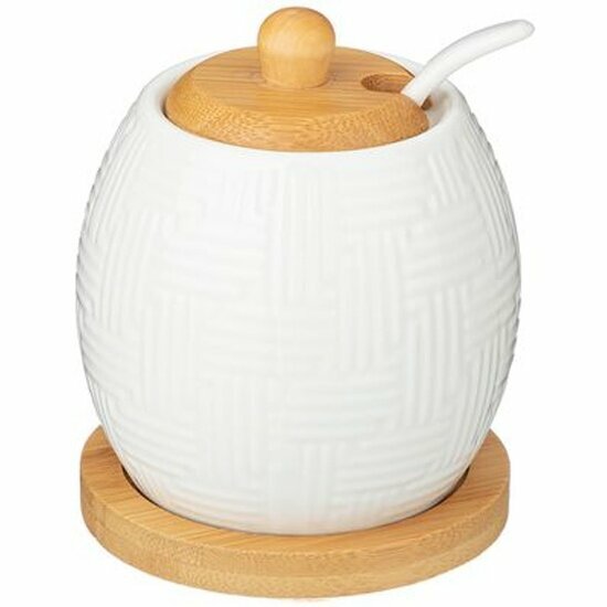 Сахарница с ложкой Lefard "native" 300 мл, 8х8х10 см