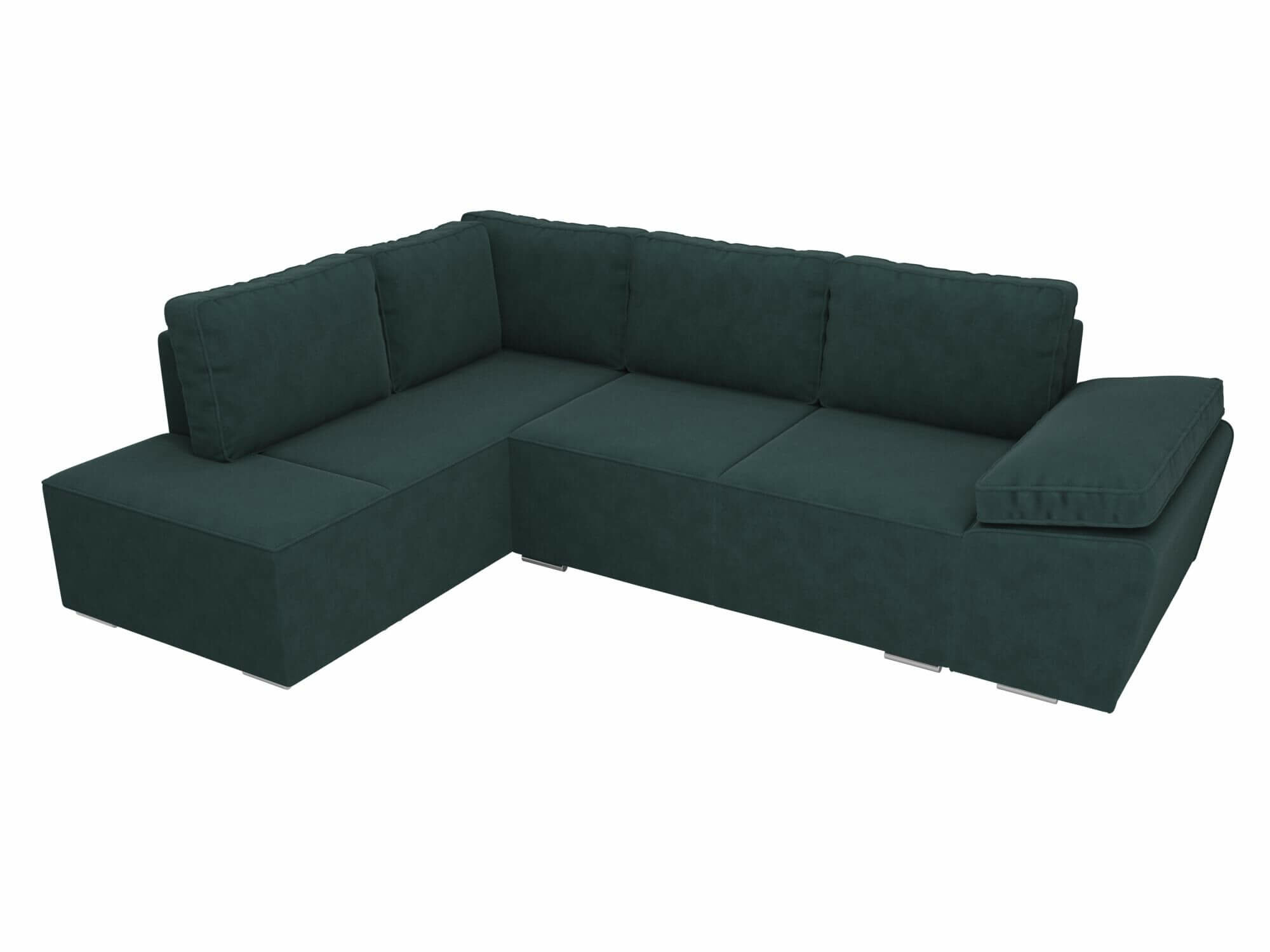 Artum Диван угловой Хавьер, Диван еврокнижка Хавьер велюр бирюза левый