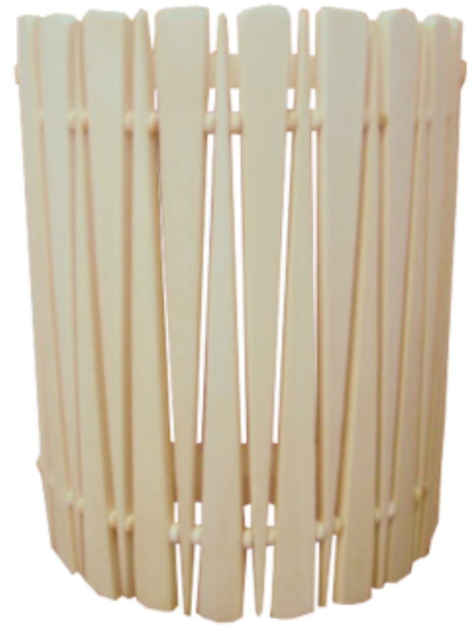 Абажур для бани и сауны полукруглый треугольный (А-9) дерево